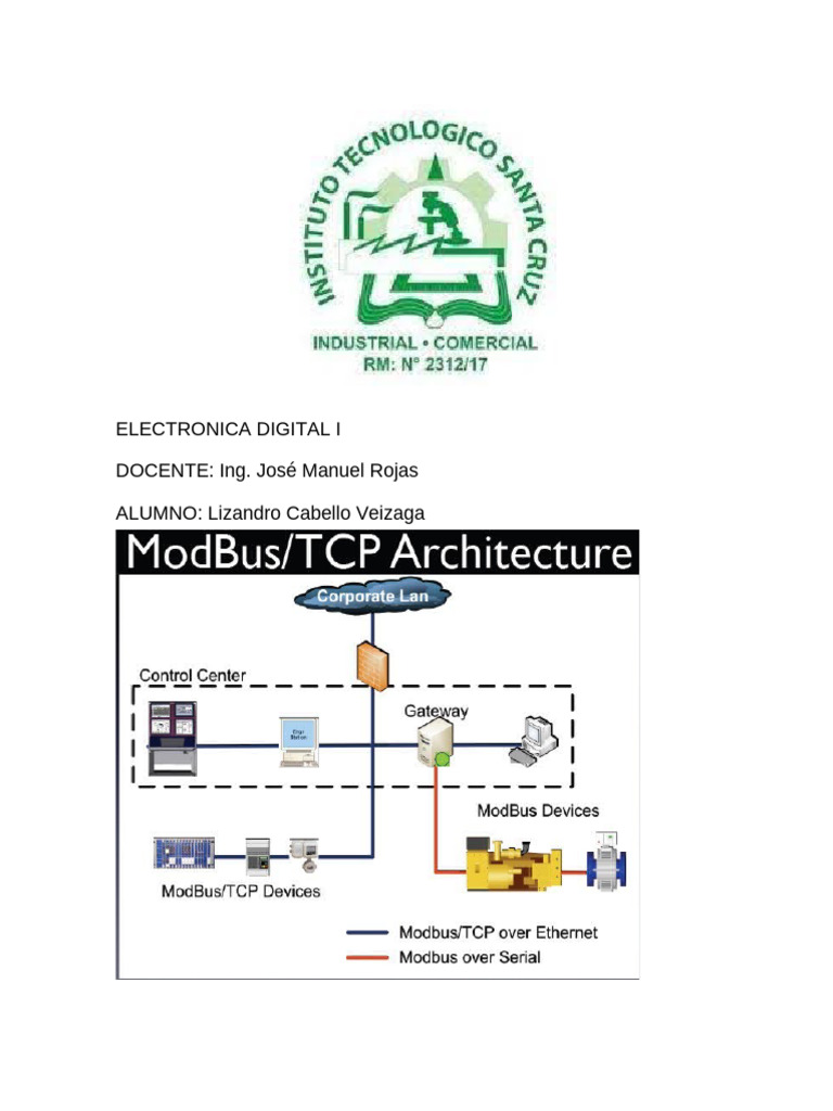 Protocolo de Comuniccacion Modbus | PDF | Ingenieria Eléctrica | Ingeniería de confiabilidad