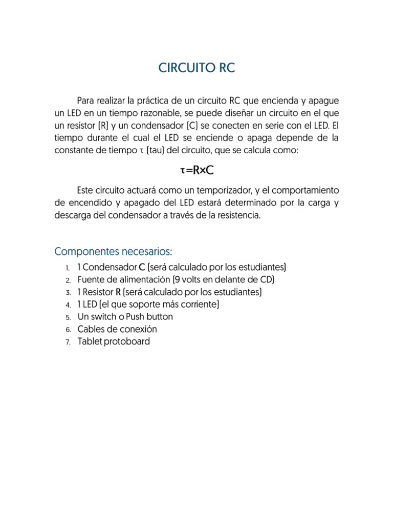 Circuito RC | PDF