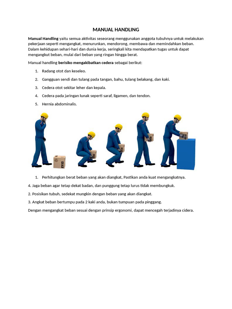 Manual Handling | PDF
