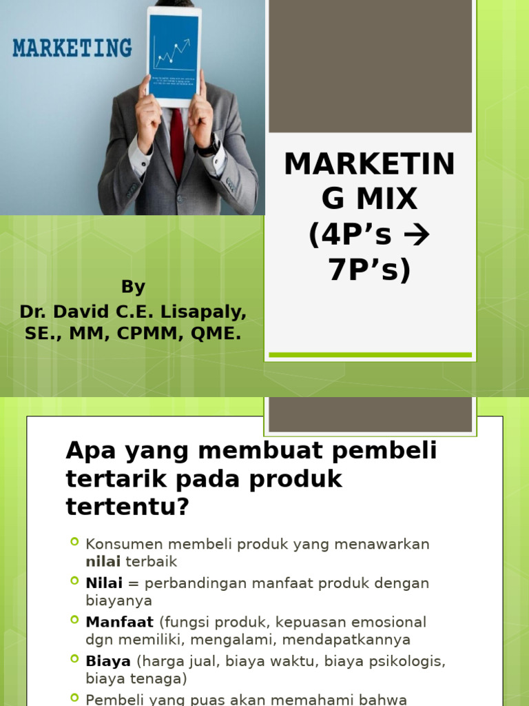 Marketing Mix 4Ps & 7Ps | PDF
