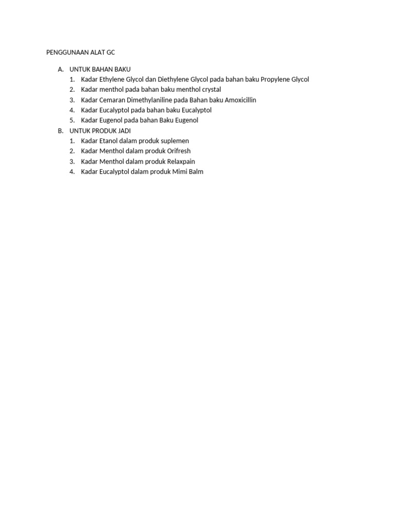 Penggunaan Alat GC | PDF