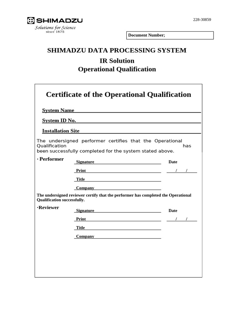 Operational Qualification SHIMADZU IR | PDF | Password | Computer Network