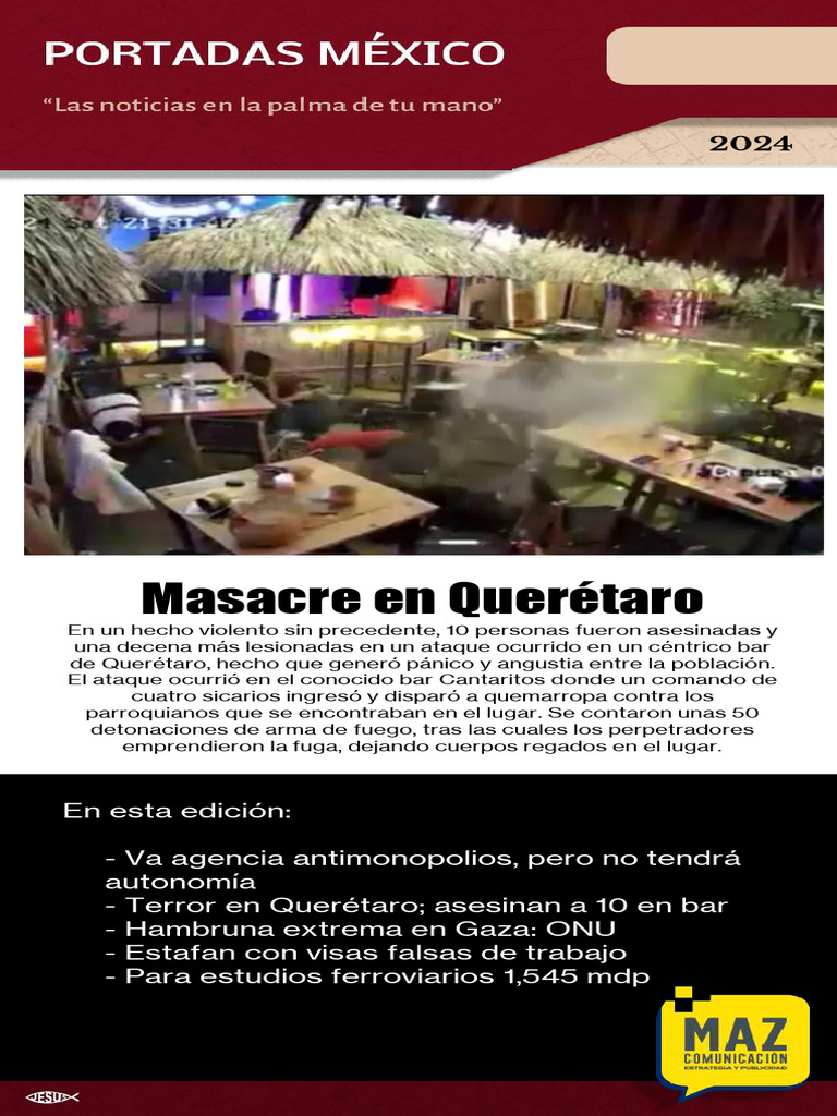 Portadas México 101124 | PDF | Ciudad de México | Periódicos