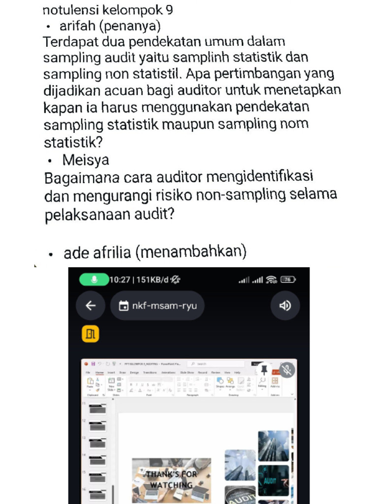 Notulensi Kel. 9 Dan Absensi | PDF