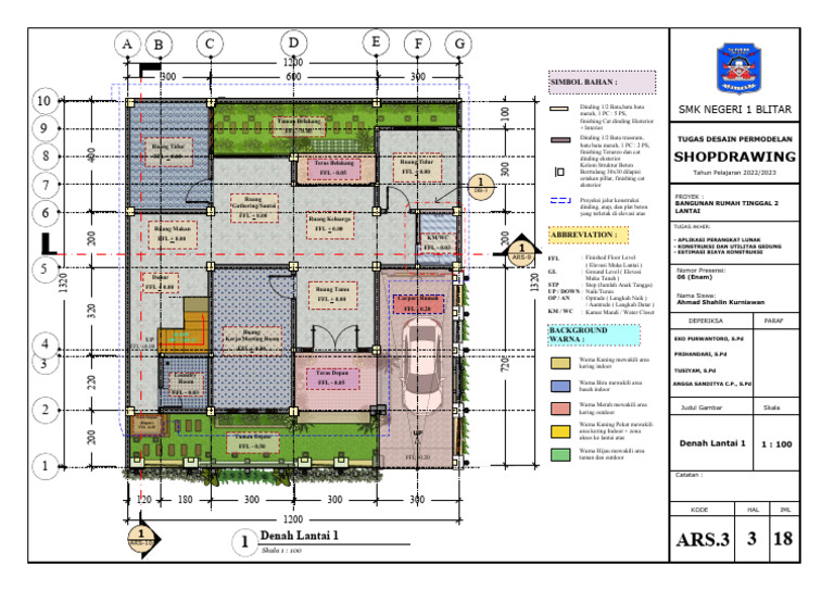 Ars Denah Lantai 1 | PDF