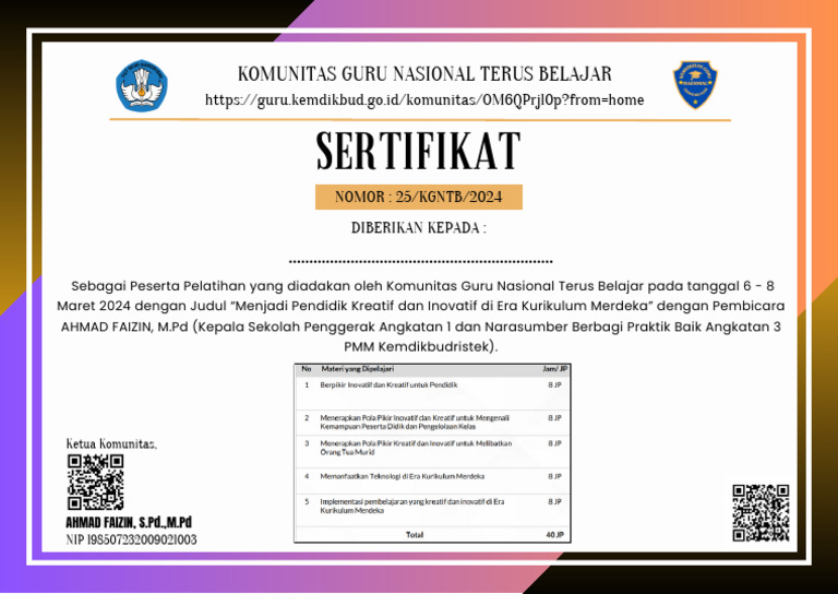 Sertifikat Kombel | PDF