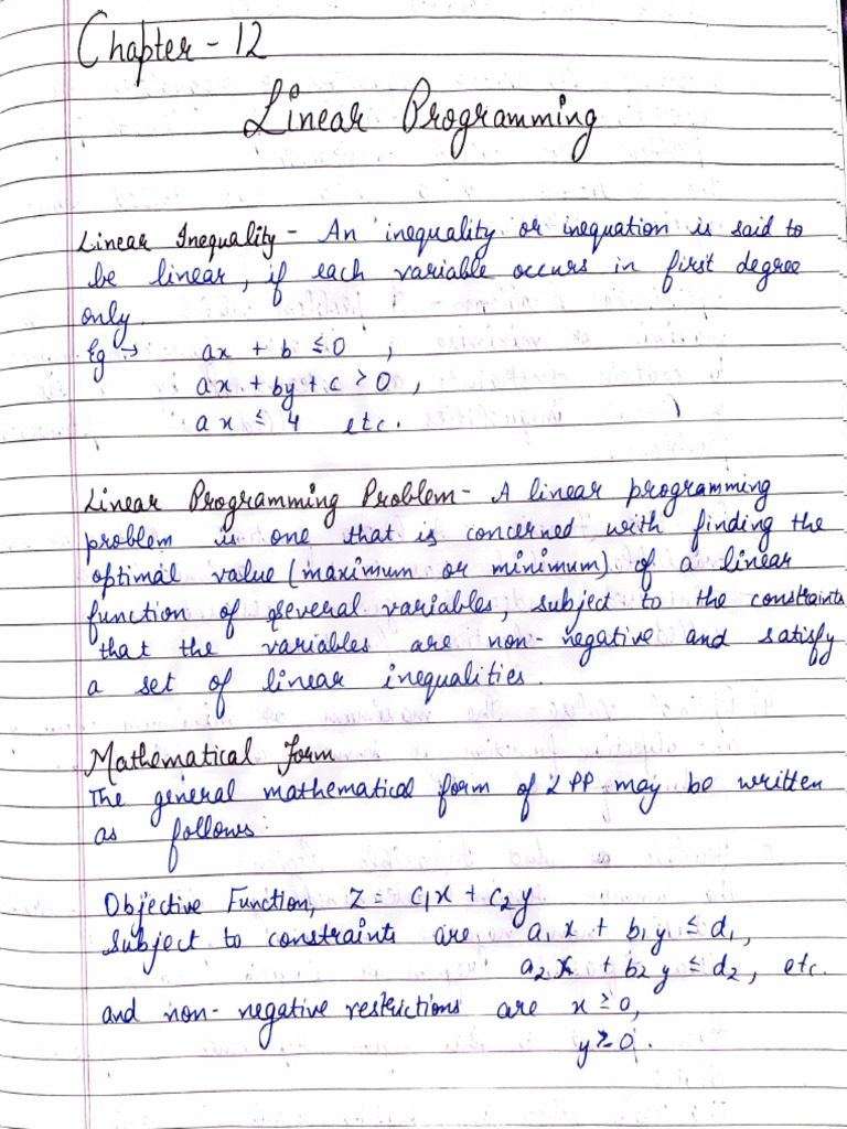 Class XII LPP Summary | PDF