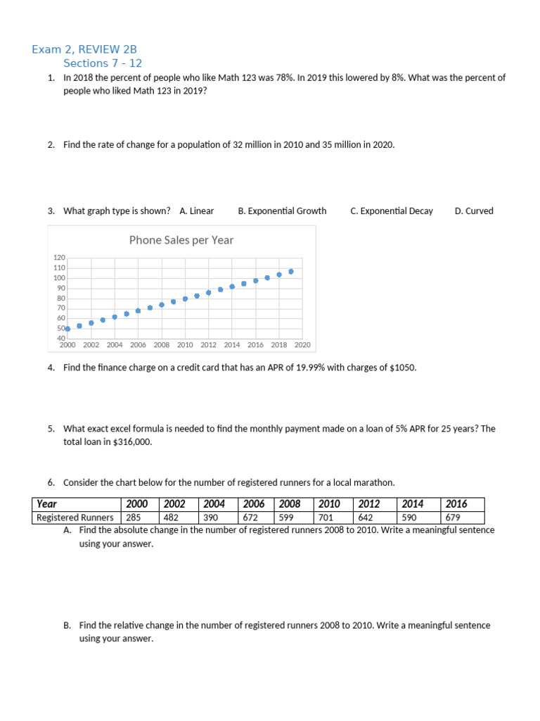 Review 2B | PDF | Annual Percentage Rate