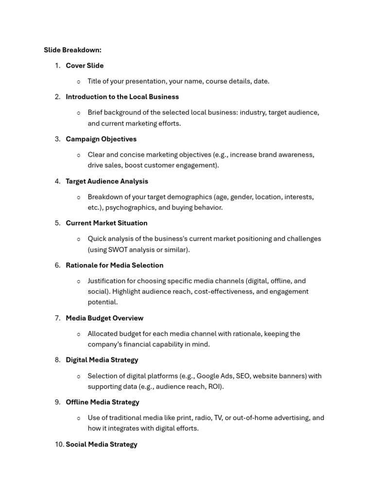 Slides Break down | PDF | Target Audience | Social Media