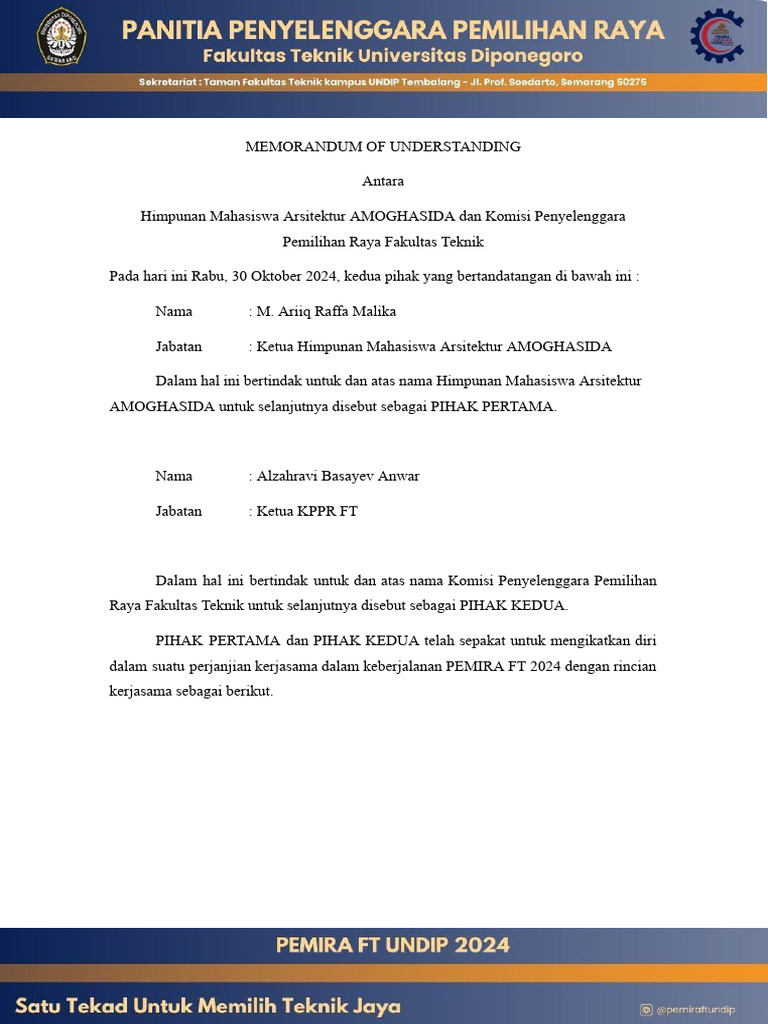 MoU HMA AMOGHASIDA | PDF