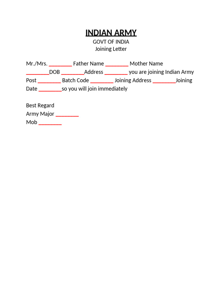 Indian Army | PDF