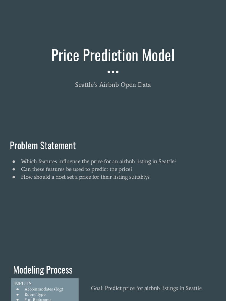 Price Prediction Model | PDF