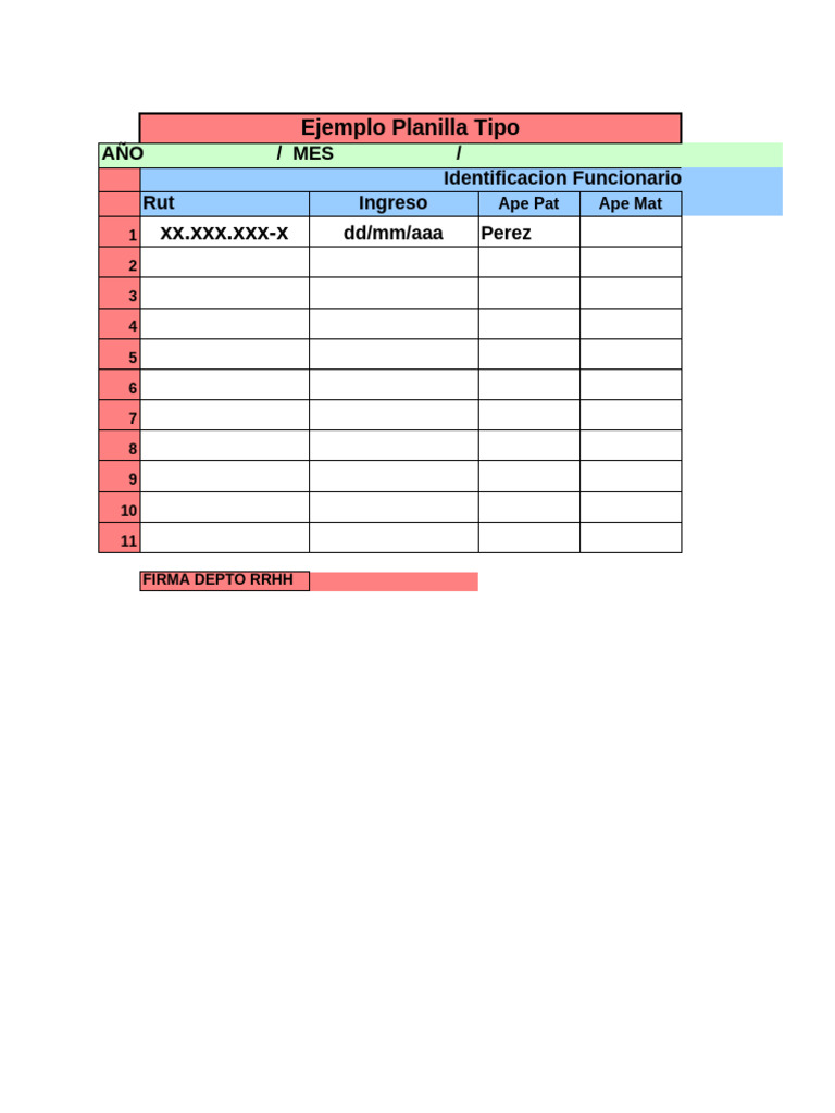 Ejemplo de Planilla Salarial Detallada | PDF | Compensación laboral | Distribución de ingresos ...