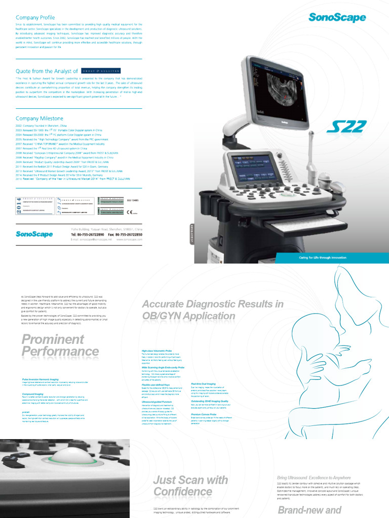 S22 brochure | PDF | Medical Ultrasound