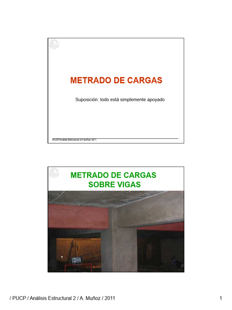 Metrado de Cargas | PDF | Ingeniería estructural | Ingeniería mecánica