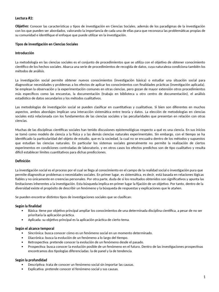 InvSoc Progresion 2 | PDF | Investigación social | Paradigma