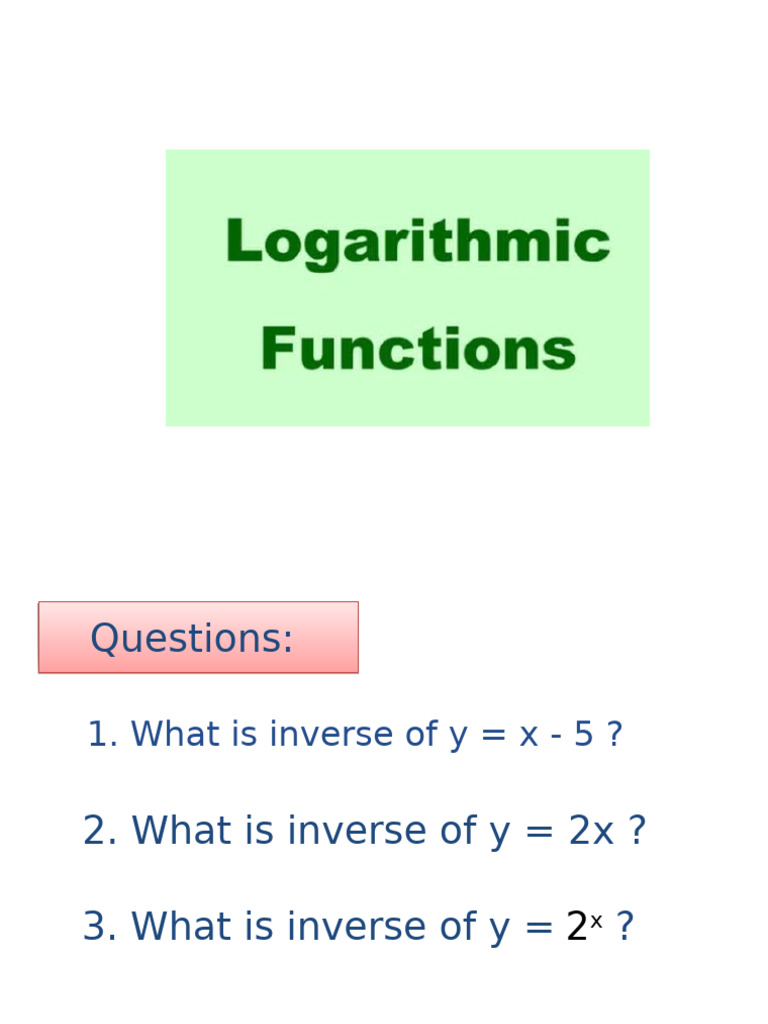 Exponential and Logarithm | PDF | Logarithm | Complex Analysis