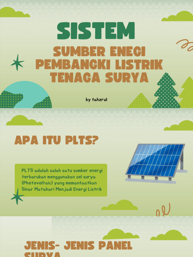 Sistem: Sumber Enegi Pembangki Listrik Tenaga Surya | PDF