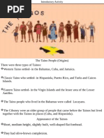 The Origin Migration and Settlement of The Tainos and Kalinagos | PDF