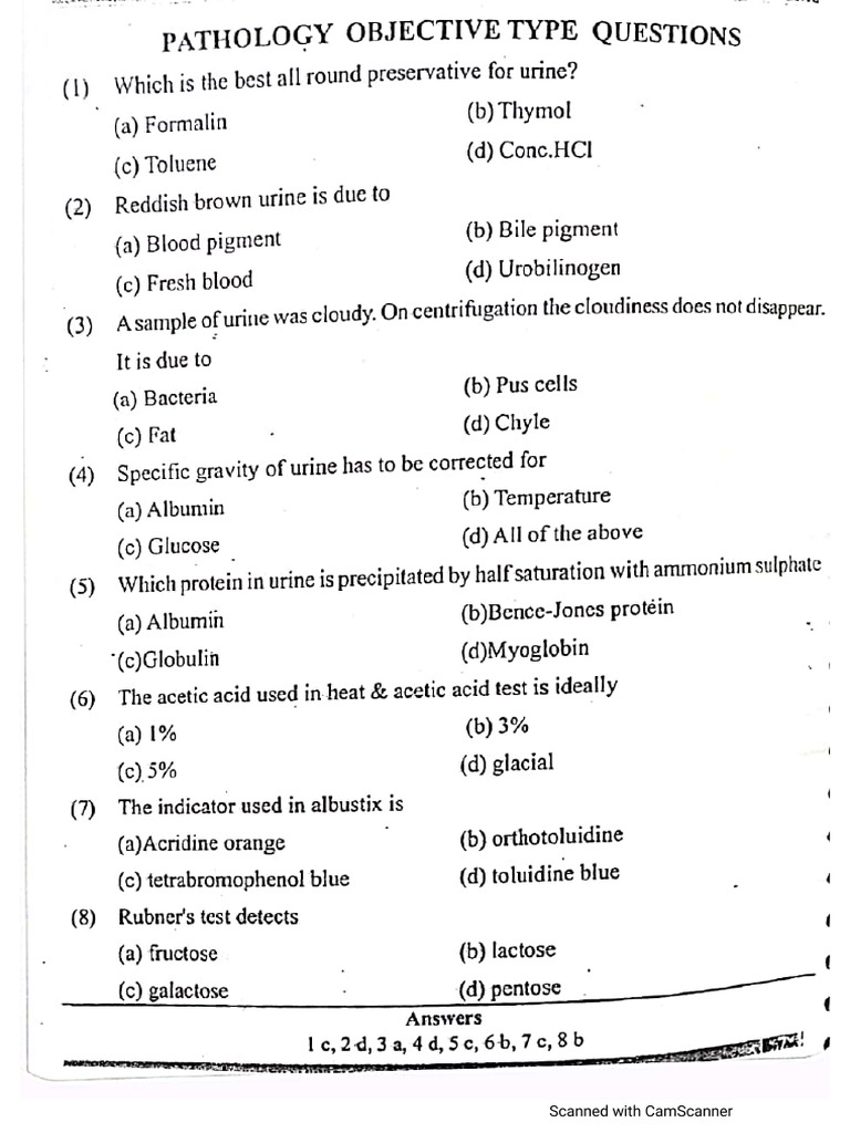 Pathology 50 MCQS | PDF