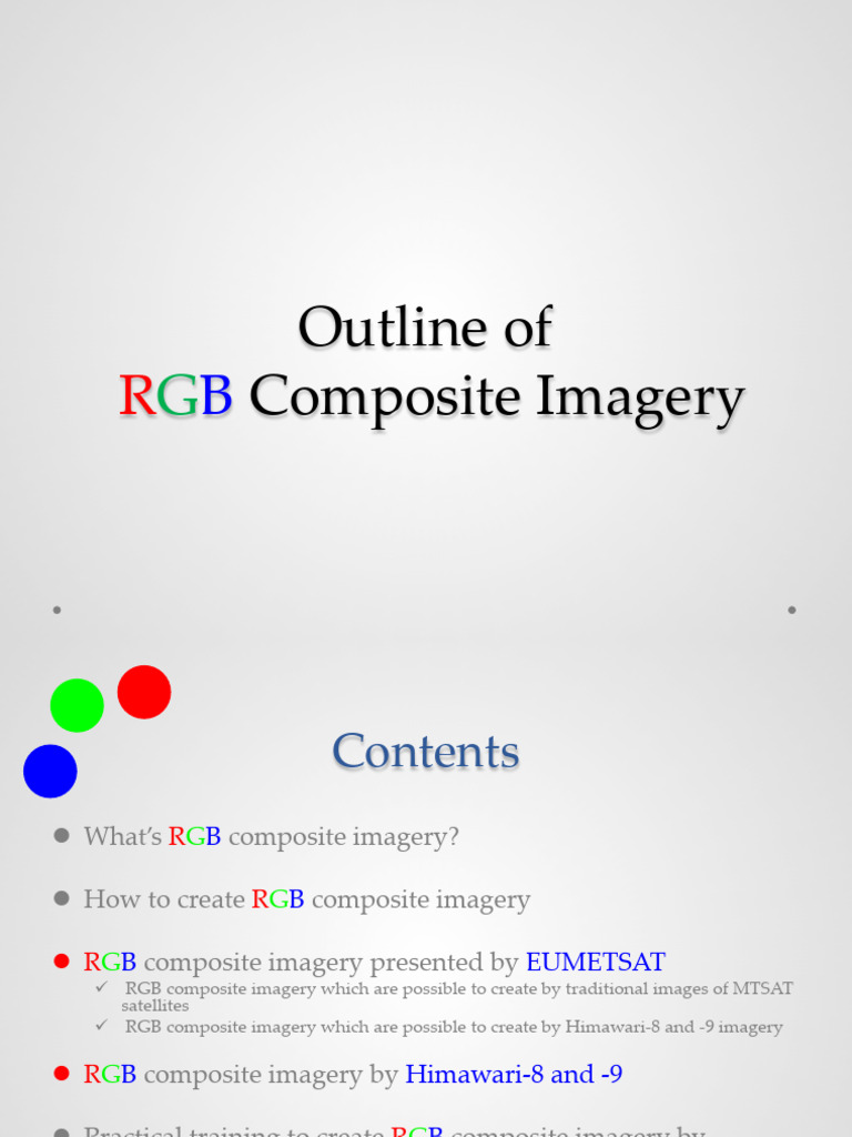 Outline RGB Composite | PDF | Rgb Color Model | Infrared