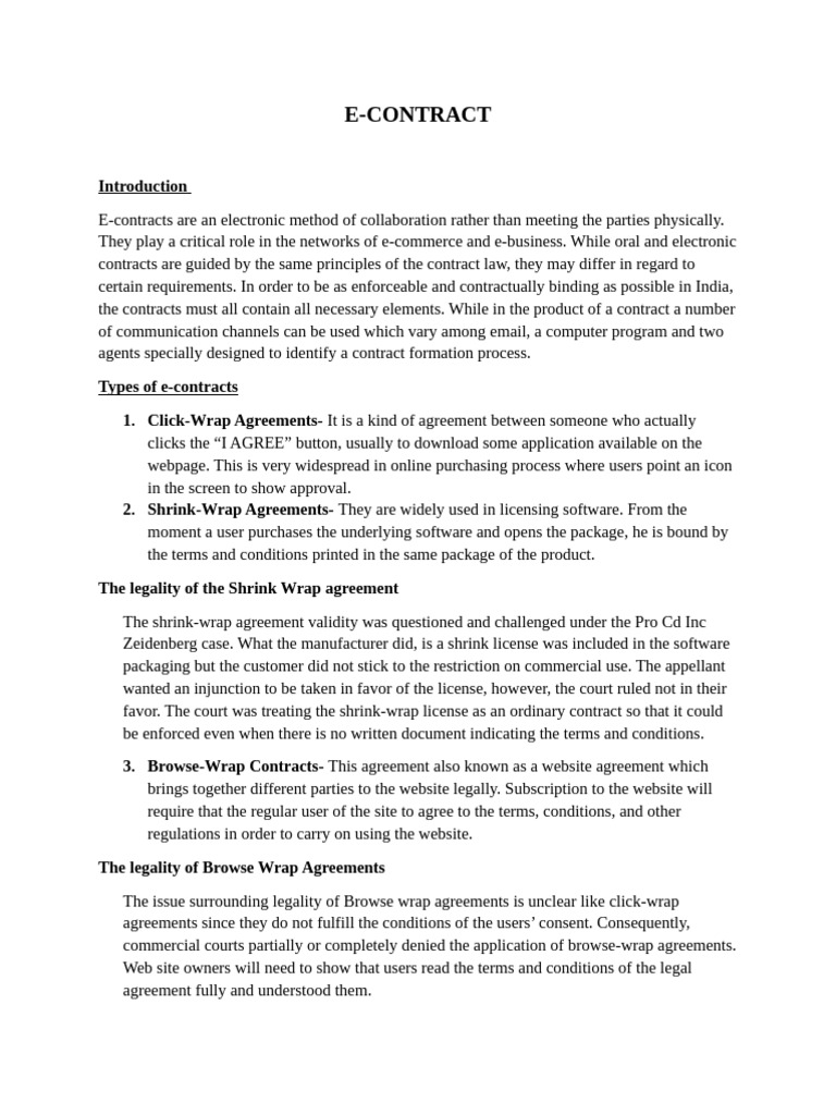Law of Contract | PDF | Contractual Term | Offer And Acceptance Law of Contract | PDF | Contractual Term | Offer And Acceptance