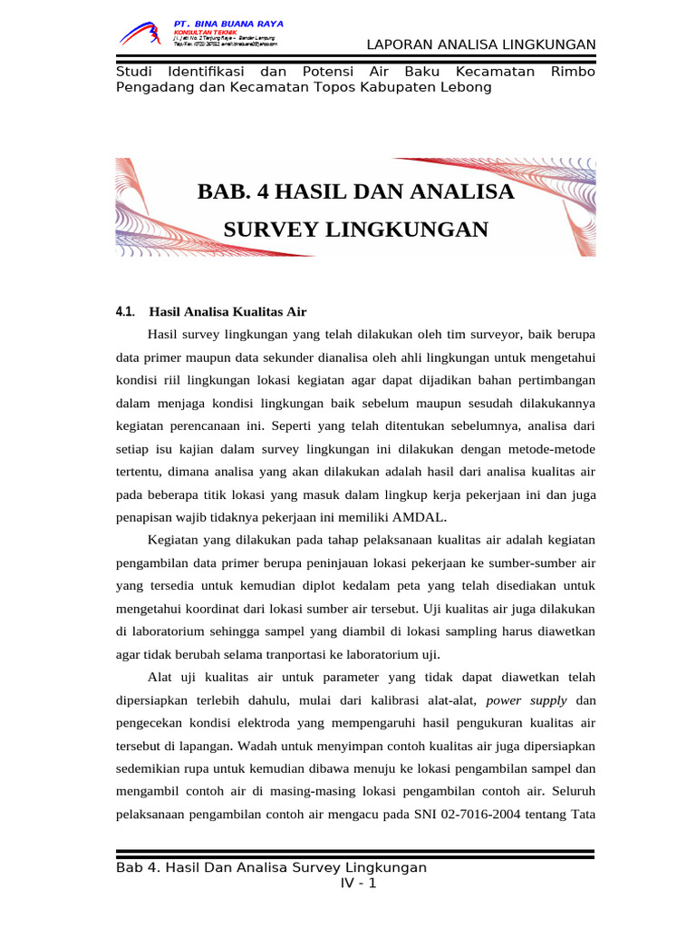 Hasil Dan Pembahasan Kegiatan LAPORAN LINGKUNGAN | PDF