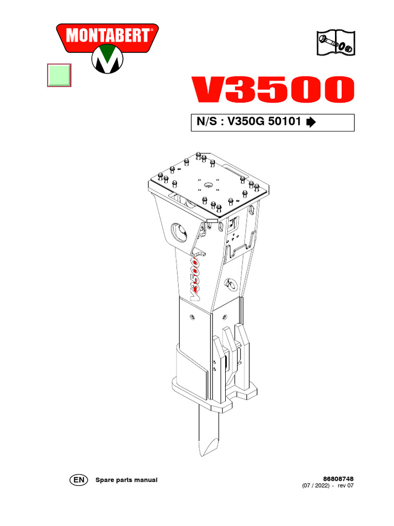 Montabert V3500 Parts Manual | PDF