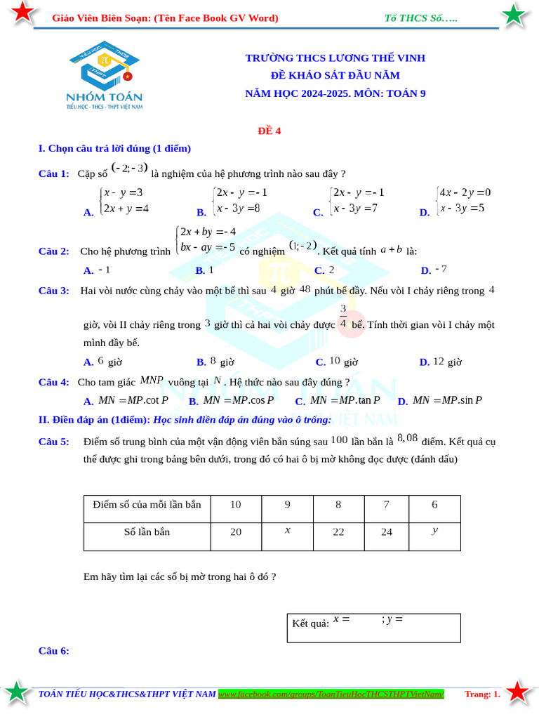 DA1 GVPB4 ĐỀ 4.đã xongdocx | PDF