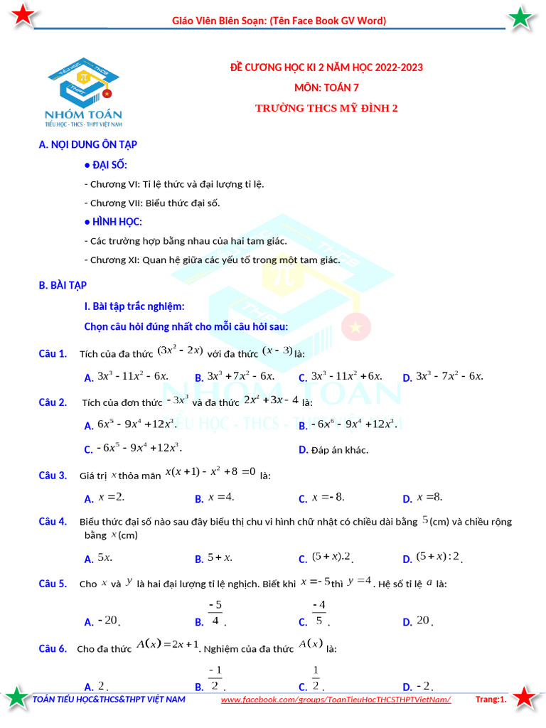 DC HK2 T7 22 23 My Dinh 2 | PDF