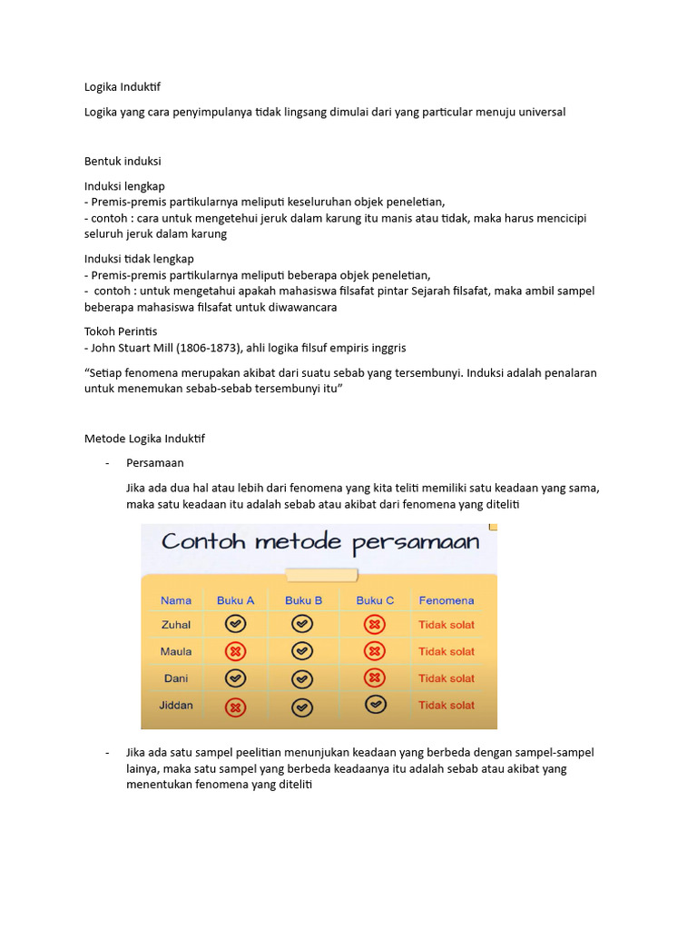 Logika Induktif | PDF