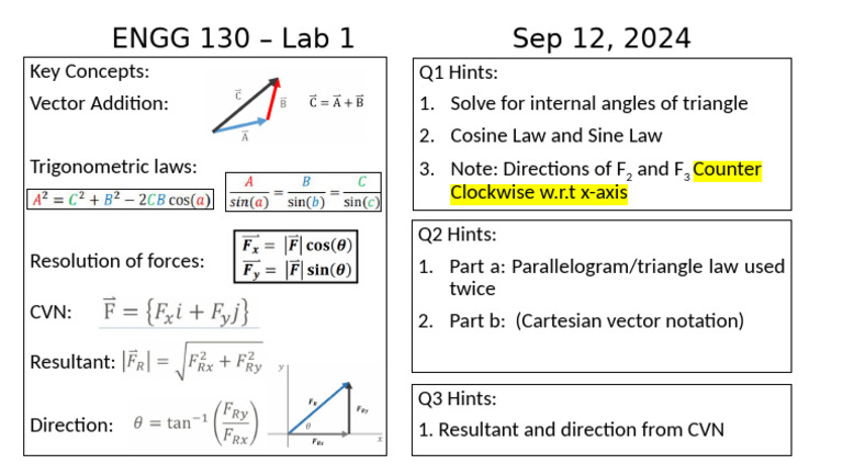 ENGG 130 - Lab 1 | PDF