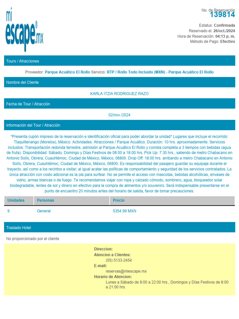 Tours / Atracciones: Parque Acuático El Rollo RTP / Rollo Todo Incluido ...