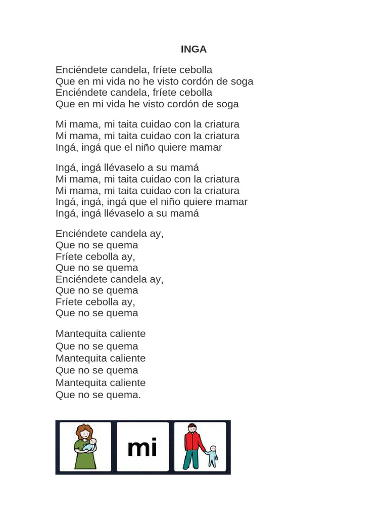 Letra Inga | PDF