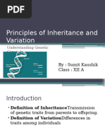 Principles of Inheritance and Variation NCERT | PDF | Genetics | Biology