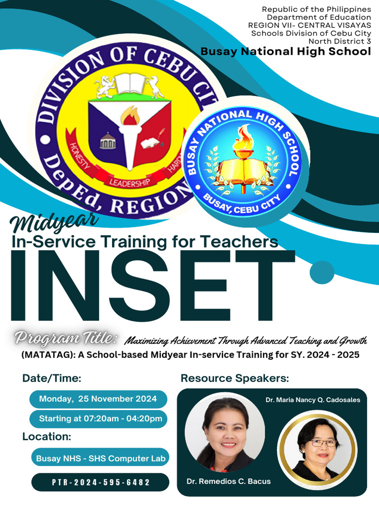 Midyear Inset Opening Program | PDF | Cognition | Behavior Modification