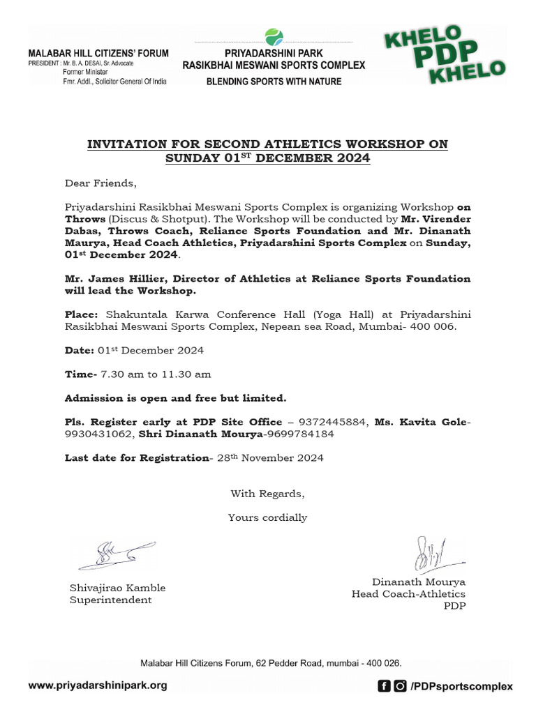 Athletics Workshop: Discus & Shotput | PDF