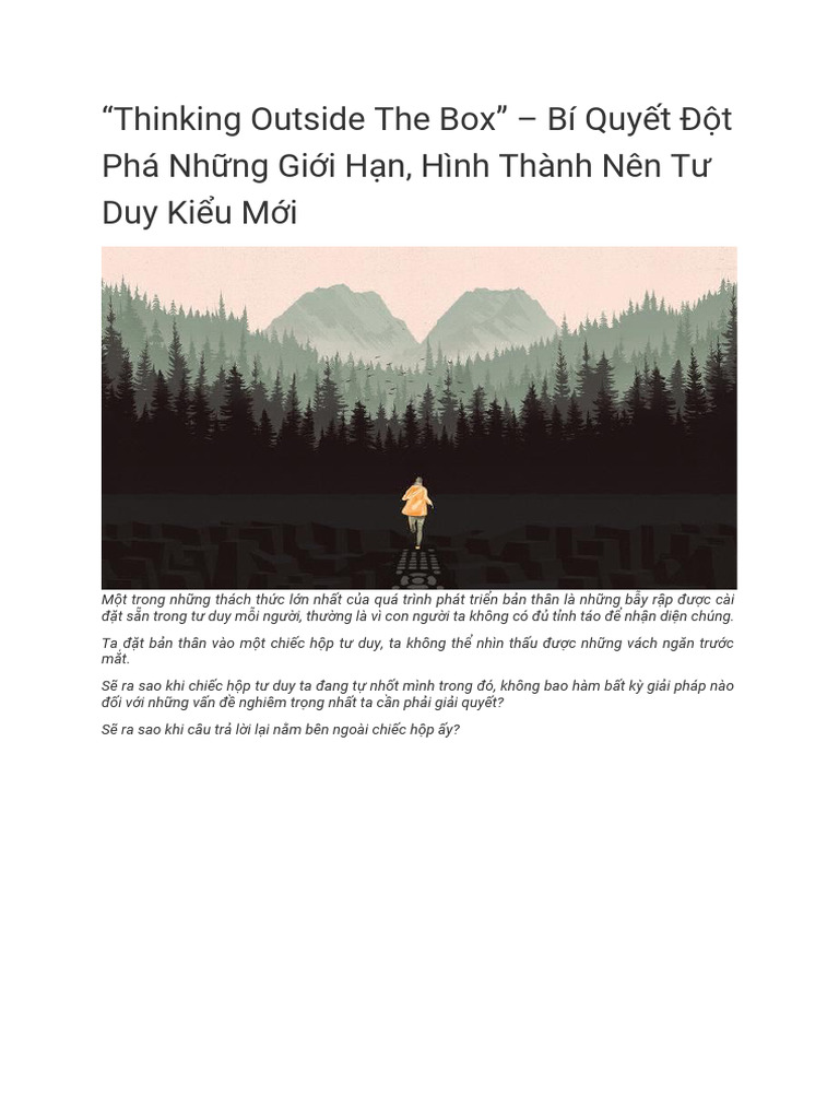 Thinking Outside The Box | PDF