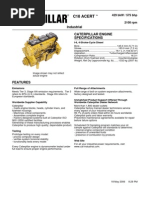 Cat C18 ACERT Spec Sheets - Commercial C18 ACERT Marine Propulsion Engine Specifications PDF ...