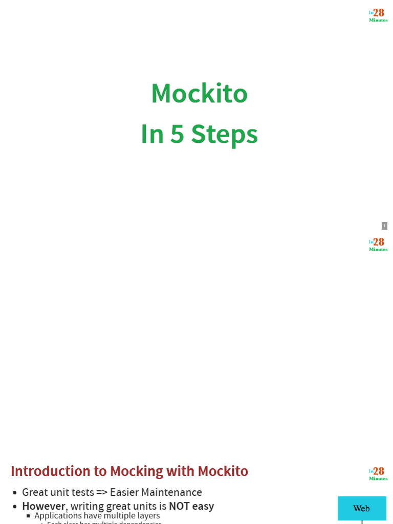 Mockito Mocking Guide in 5 Steps | PDF