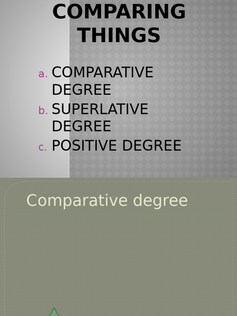Comparing Things | PDF