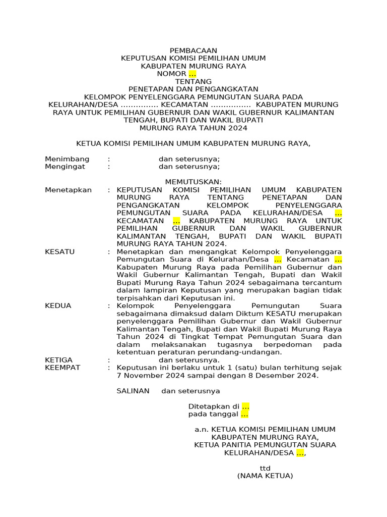 Baca Keputusan KPPS | PDF