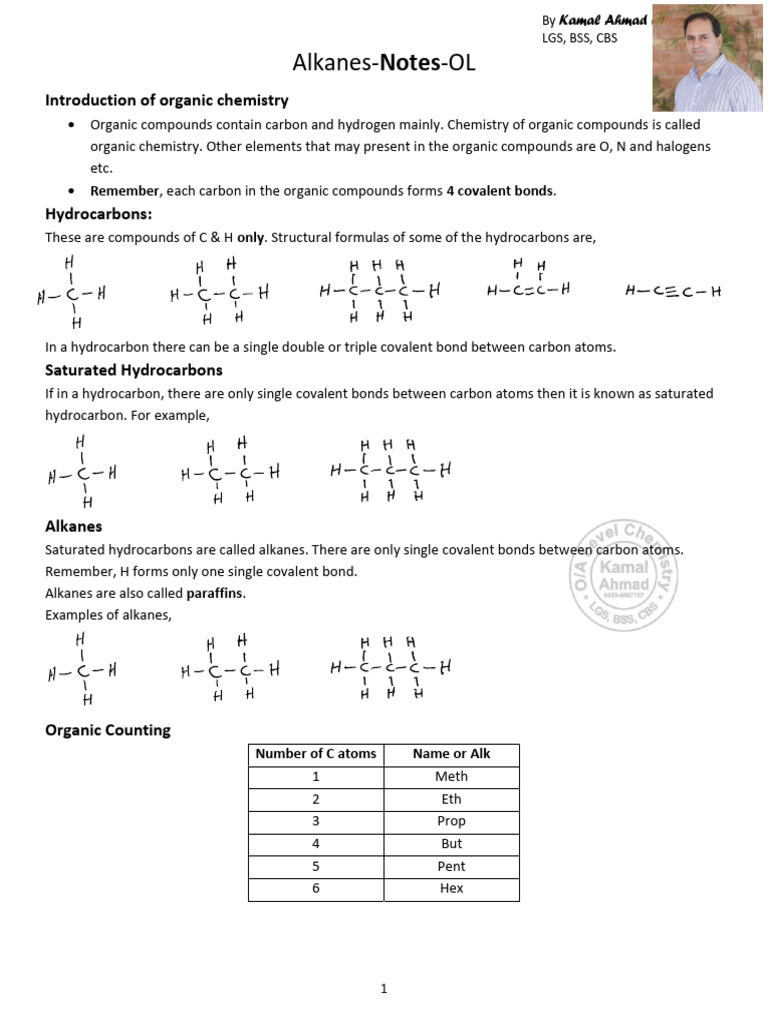 Alkanes OL Notes | PDF | Alkane | Petroleum
