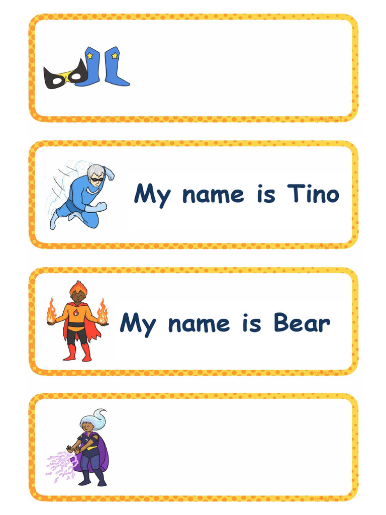Official Name Label Print | PDF