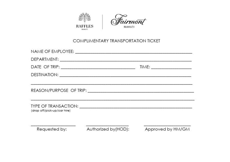 COMP TRIP TICKET TEMPLATE 2022 (1) | PDF