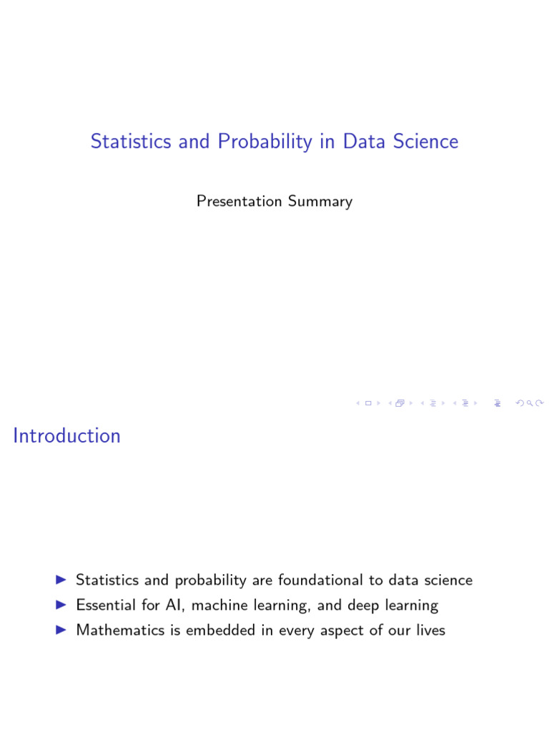 Data Science: Stats & Probability | PDF | Statistics | Probability Distribution