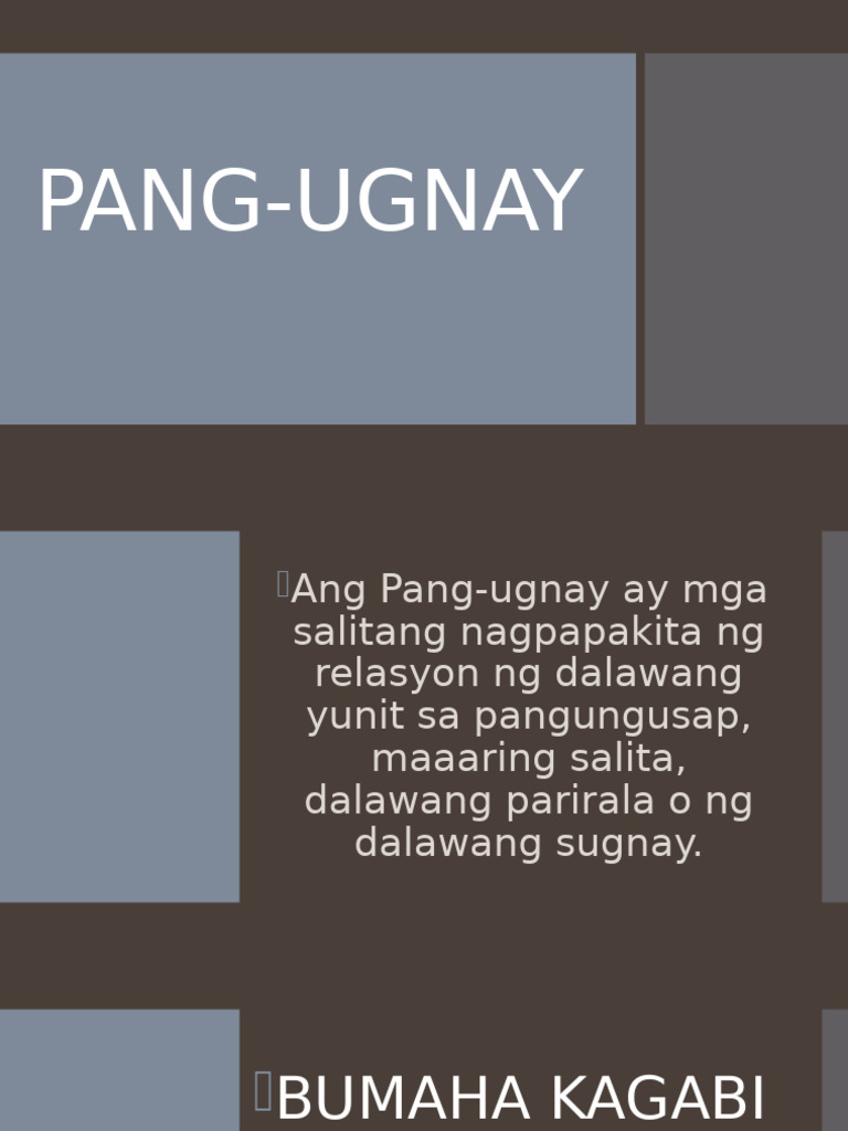 Pang Ugnay | PDF