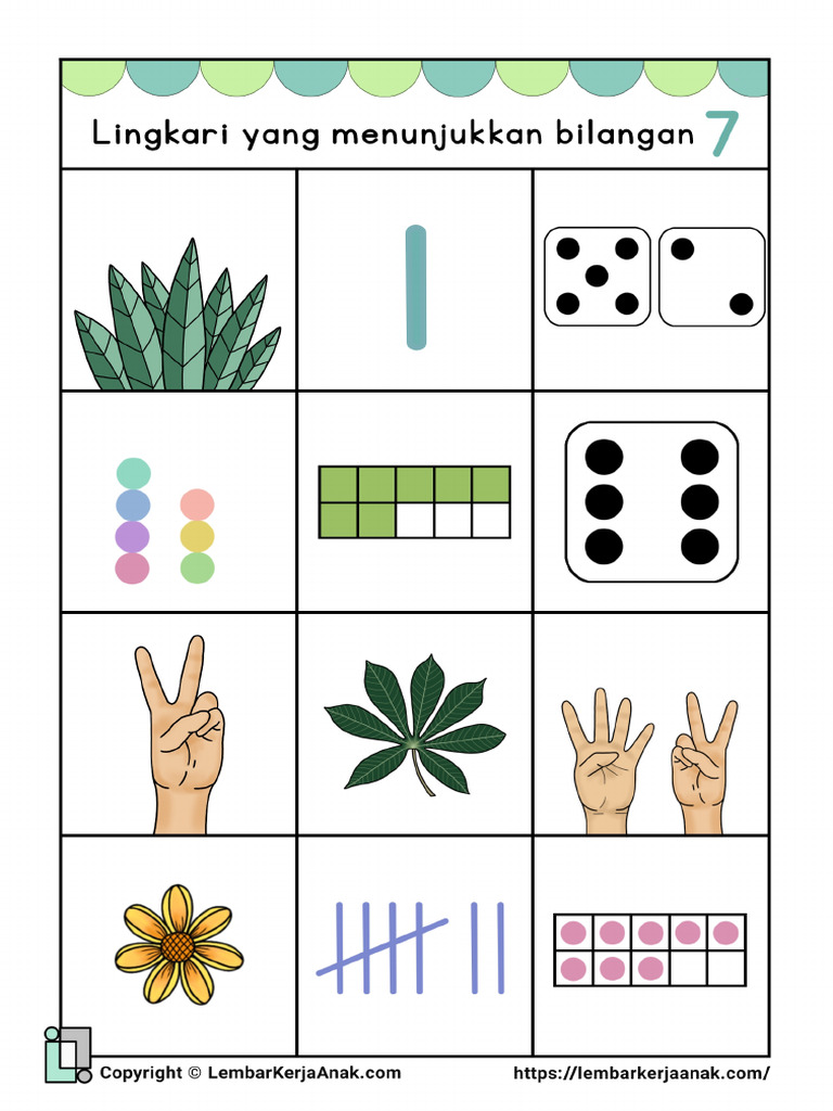 Number Sense - Mengenali Bilangan 7 | PDF