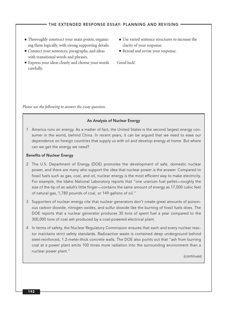 GED-Test-Prep-RLA (3) | PDF | Nuclear Power | Radioactive Waste