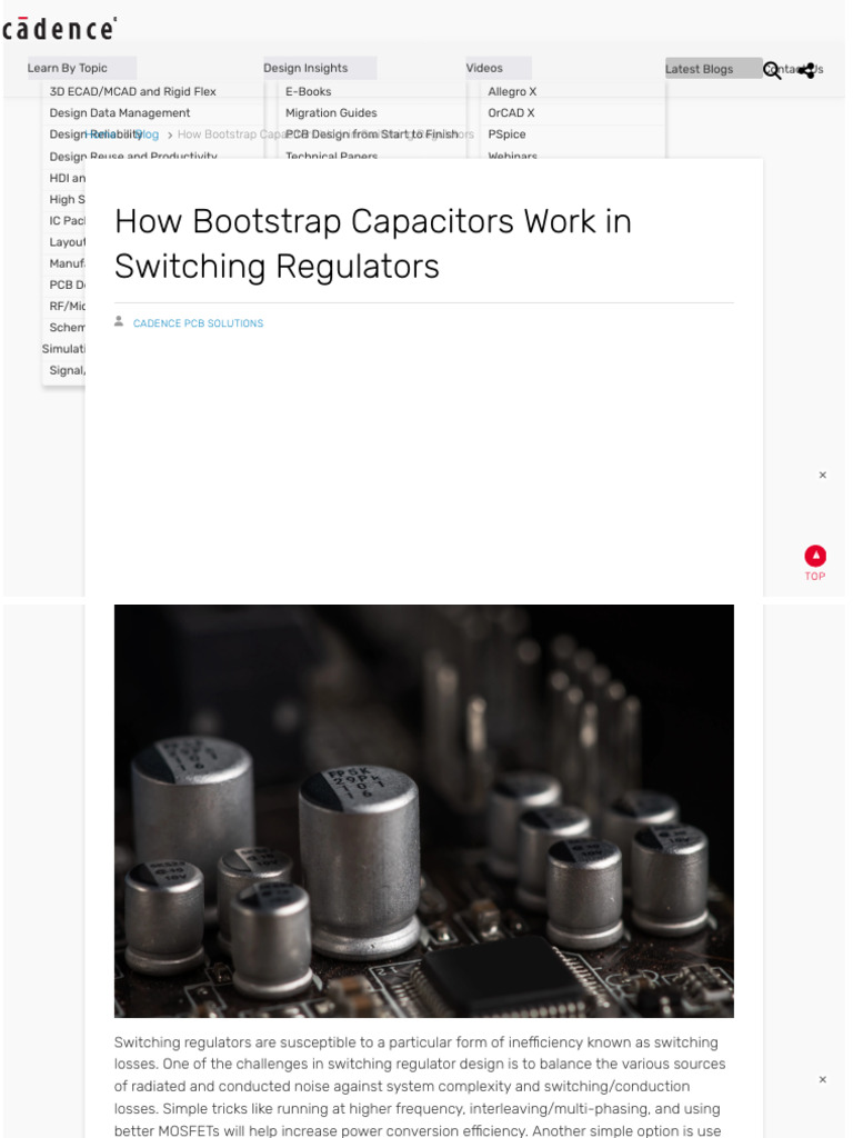 How Bootstrap Capacitors Work in Switching Regulators | PDF | Mosfet ...